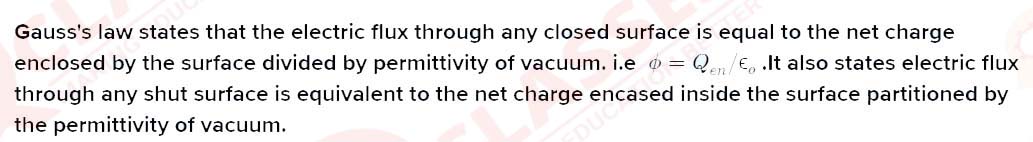 Class 12 ISC Physics Board Questions Chapter Gauss Theorem