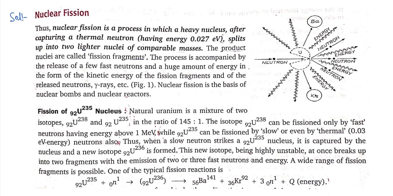 class12 ISC Physics Nootan Chapter Nuclear Fission and Nuclear Fusion