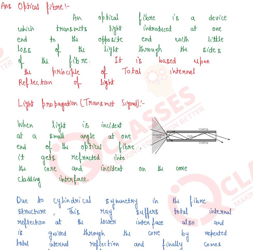 class12 ISC Physics Nootan Chapter Refraction of light at plane interface