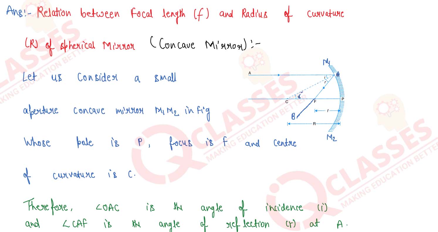 class12 ISC Physics Nootan Chapter Spherical Mirror