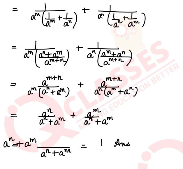 class9 ICSE Maths Chapter Indices